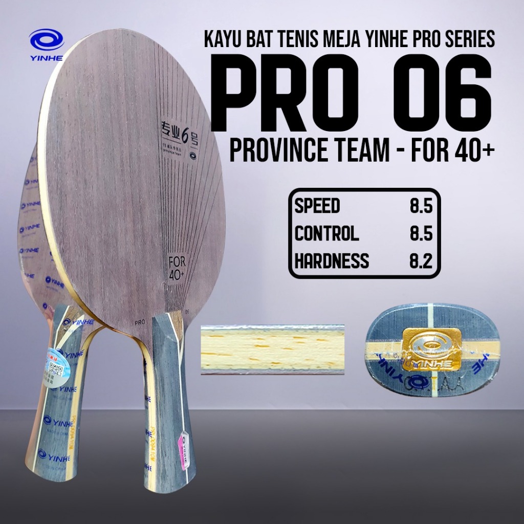 Jual Kayu Bat Tenis Meja Pingpong Yinhe Pro 06 Province Team FL | Shopee Indonesia