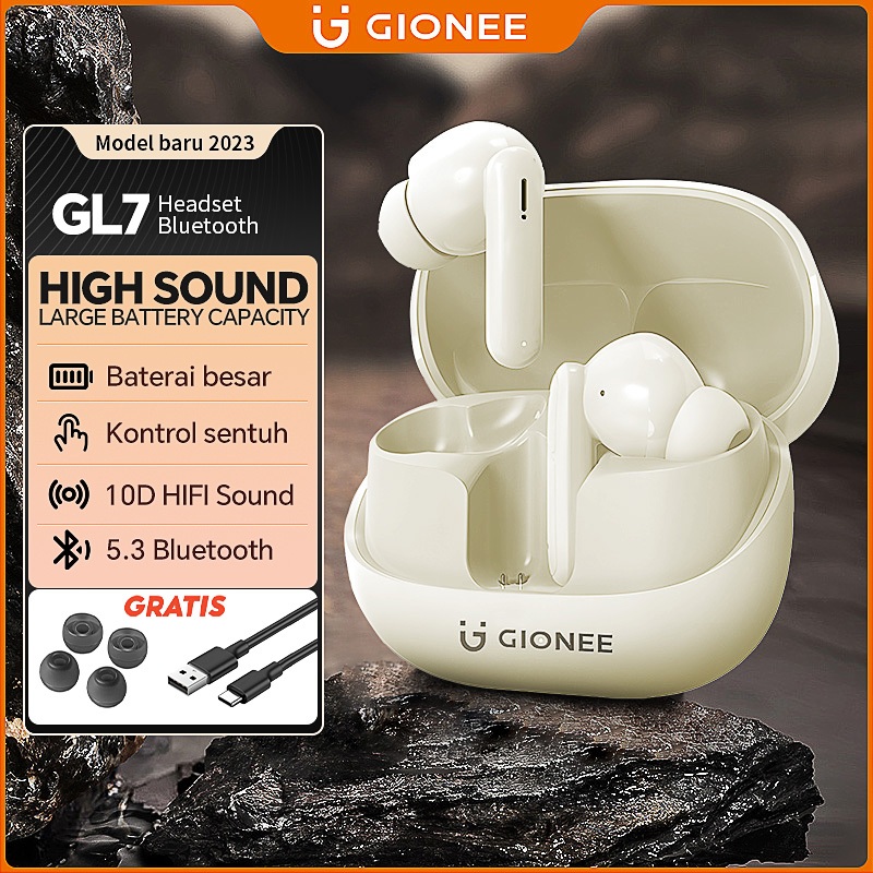Jual Gionee TWS GL7 headset 5.3 Bluetooth menggunakan headset stereo ...
