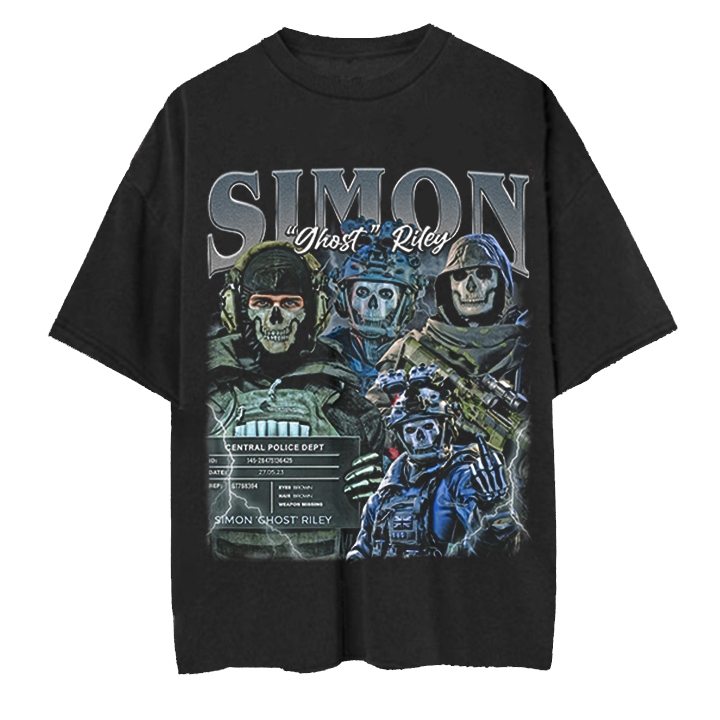 Jual Kaos Karakter COD Simon Ghost Riley Premium Oversize Shirt ...
