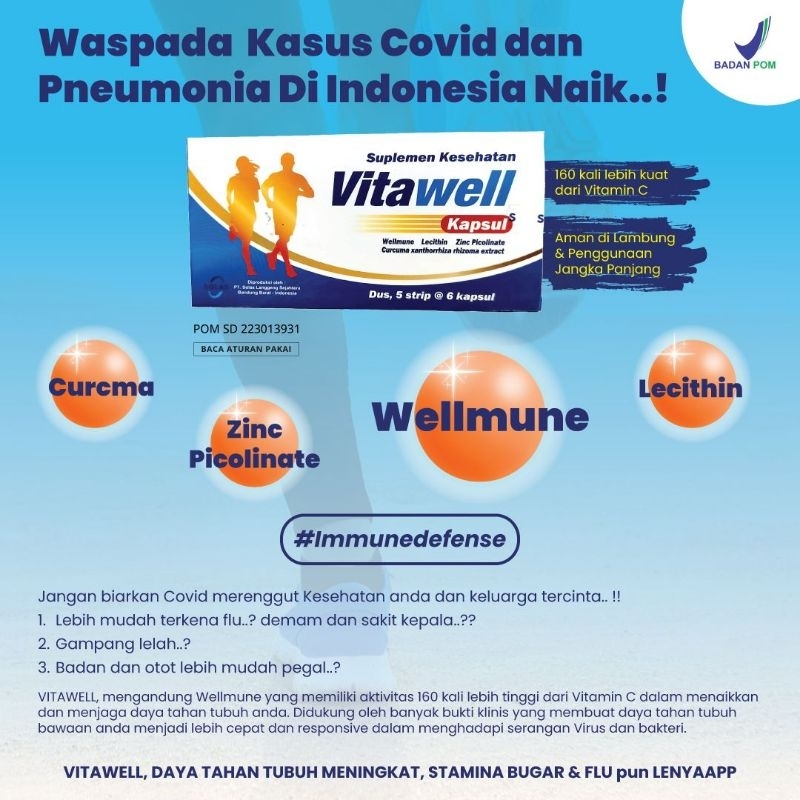 Jual VITAWELL KAPSUL immunomodulator untuk meningkatkan kekebalan tubuh ...