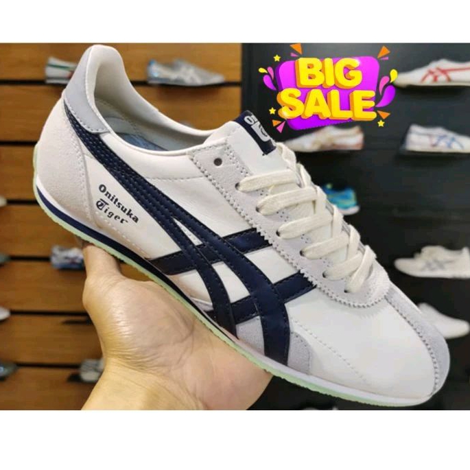 Jual Sepatu Onitsuka Tiger Mexico 66 Runspark Cream Navy | Shopee Indonesia