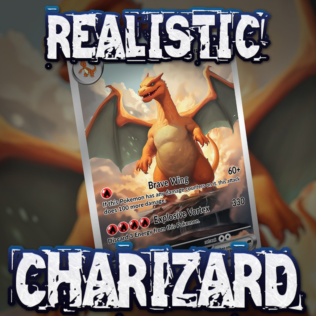 Jual KARTU POKEMON TCG HOLOGRAM ENGLISH VERSION - CHARIZARD (REALISTIC ...