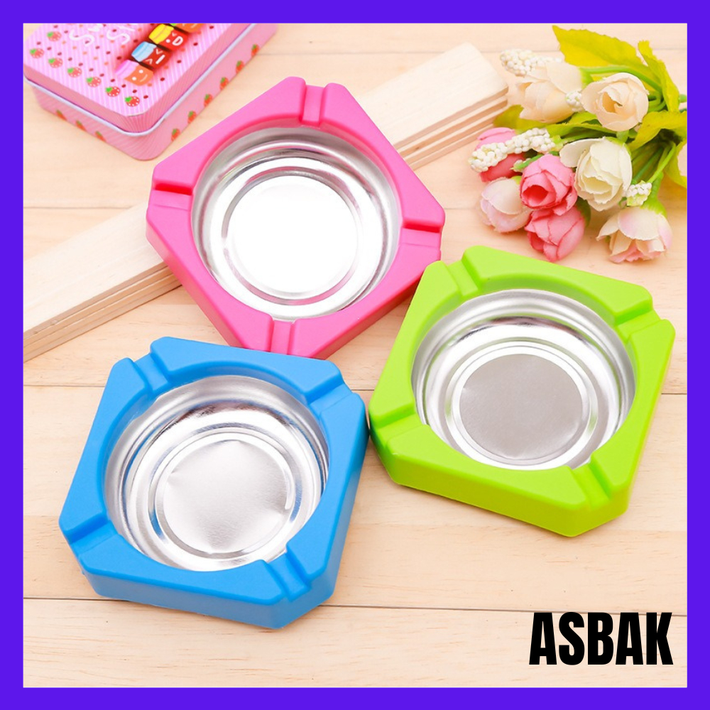 Jual Asbak Kotak Dalam Stainless Luar Plastik Asbak Minimalis Plastik ...