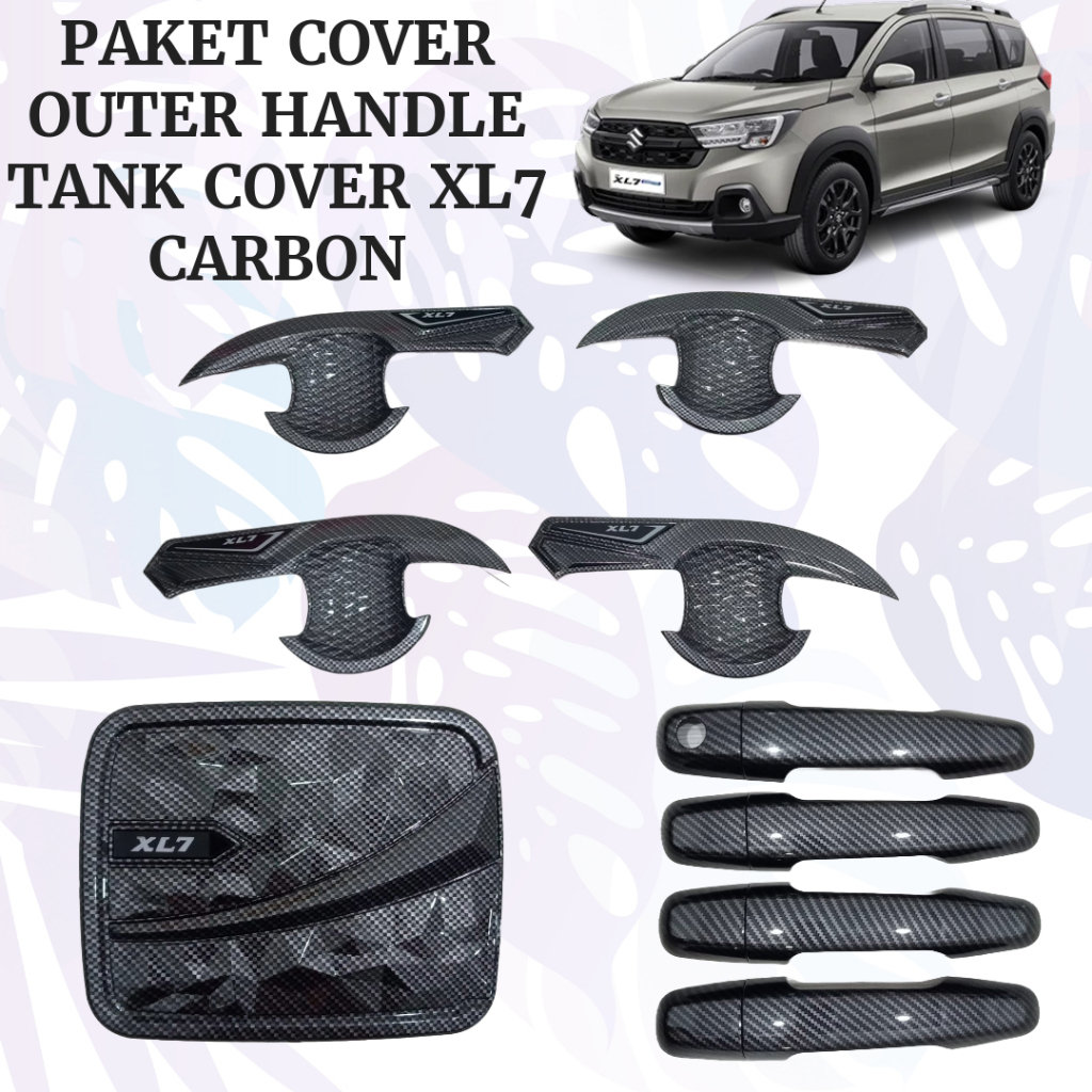 Jual Paket Cover Outer Handle Tank Cover XL7 Carbon Pegangan Pintu ...