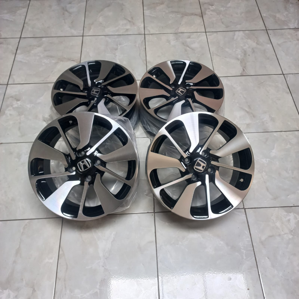Jual VELG OEM Brio Rs R15 Hol 4 Warna Black Polish | Shopee Indonesia