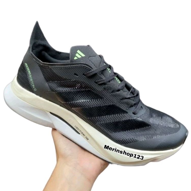 Jual Sepatu Adizero Boston 12 Black White High Premium Original ...