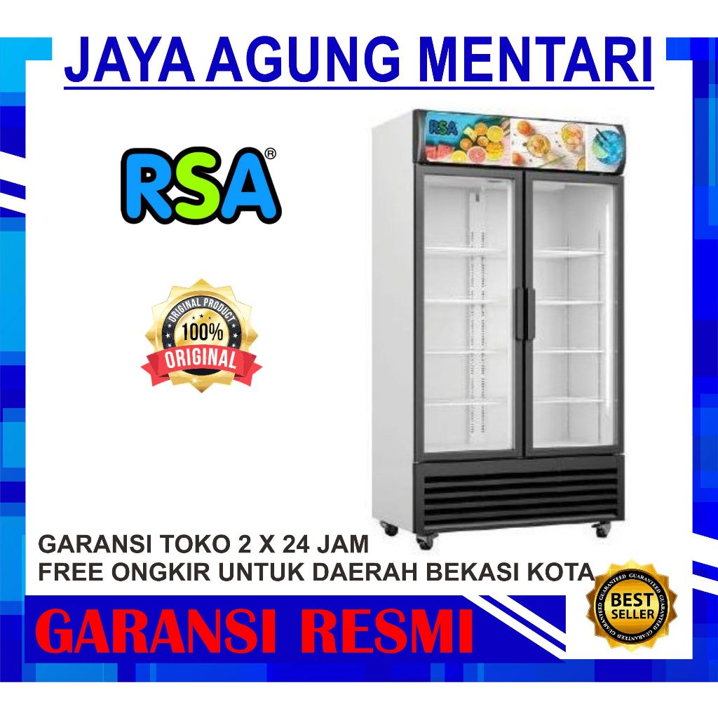 Jual SHOWCASE RSA TOPAZ 600 DISPLAY CHILLER 2 PINTU TOPAZ-600 | Shopee ...