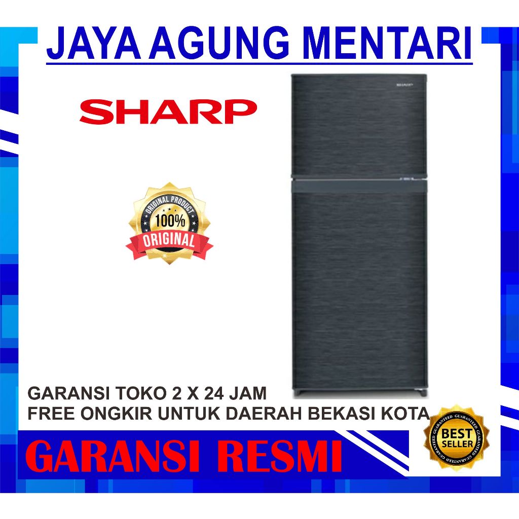 Jual KULKAS SHARP SJ-195MD SG/SR / KULKAS 2 PINTU SHARP SJ 195 MD ...