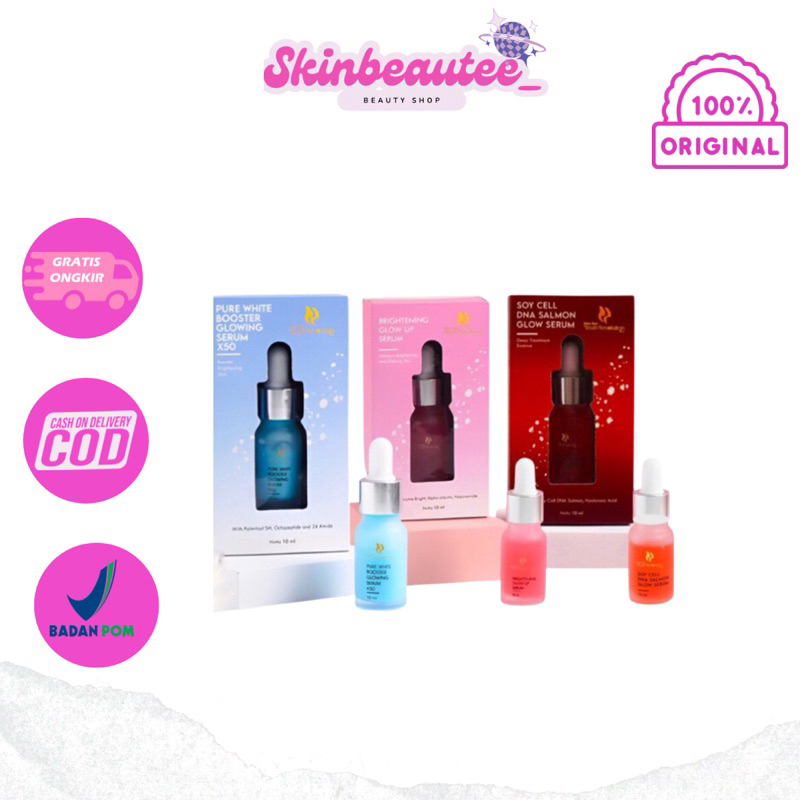 Jual *READY Biru* Serum Glowing Viral | serum wajah glowing brightening ...