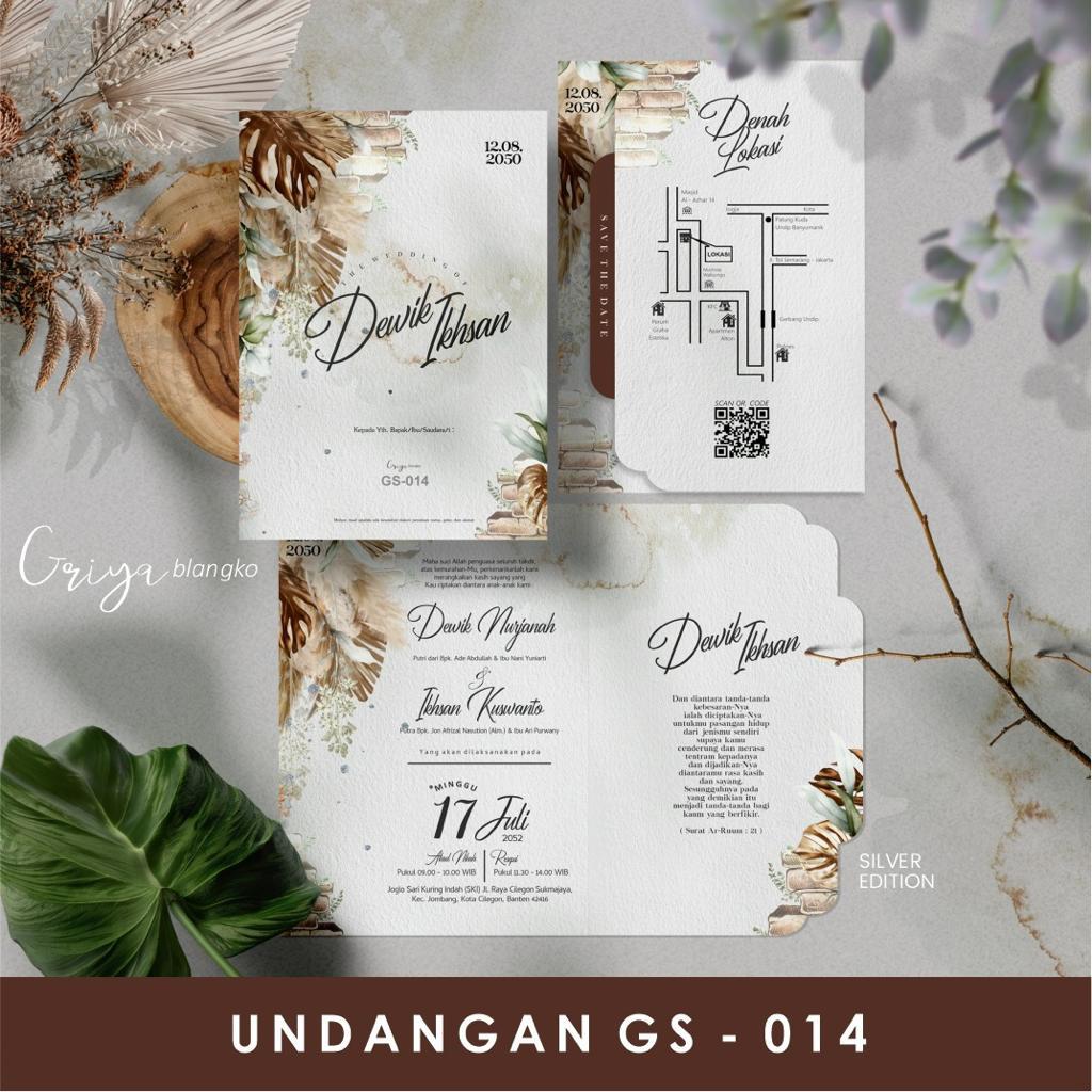 Jual GS-014| Blangko Undangan | Undangan Print | Undangan Kosong | Undangan Griya | Undangan ...