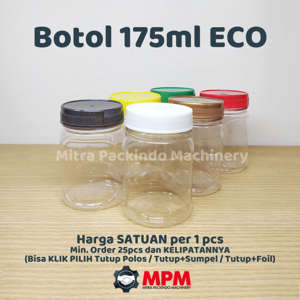 Jual Botol Sambal / Toples Sambal 175ml / Botol Sambel / Toples sambel ...