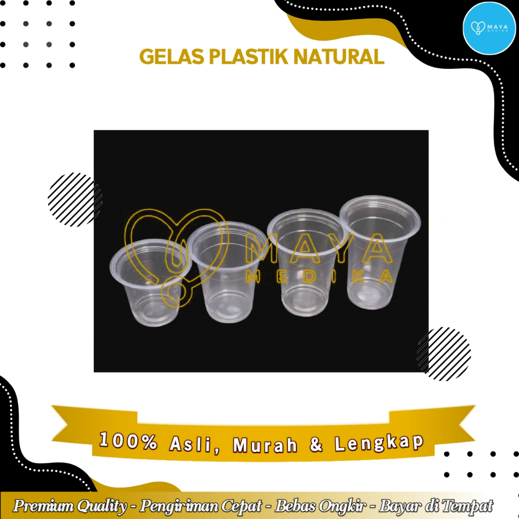 Jual Gelas Plastik Natural Plastik Cup Gelas Pop Ice | Shopee Indonesia