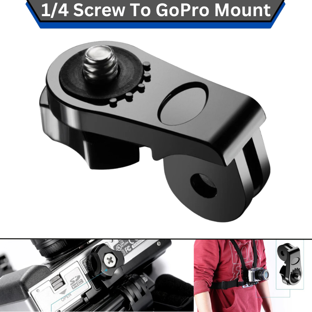 Jual Action Camera Mount 1/4 Screw To Mounting Kamera Aksi Adapter ...