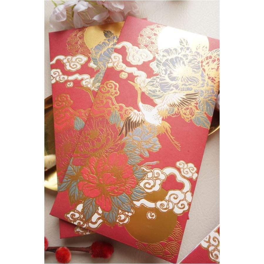Jual Angpau Premier Design Bangau Full Foil Emas | Shopee Indonesia