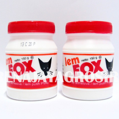 Jual FOX LM kayu 150 gram / krtas / PVAc Lm putih / whit adhsiv ...