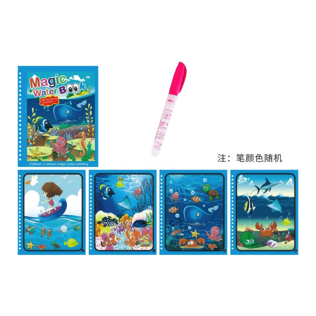 Jual Buku Mewarnai Magic Water Boom | Shopee Indonesia