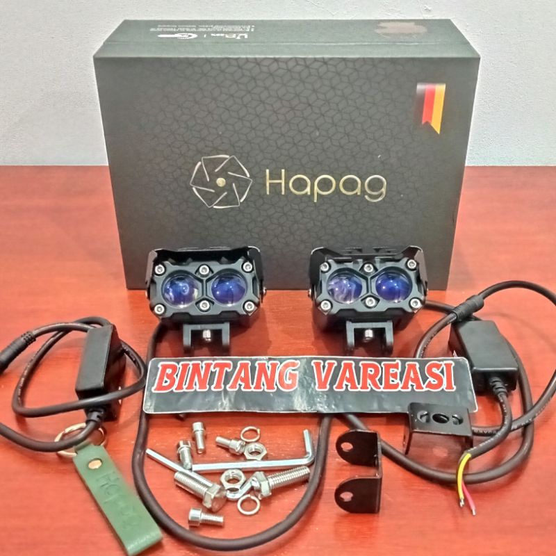 Jual HAPAG MINI LASER 2 MATA 50 WAT 12-24 VOLT | LAMPU SOROT SQL 2 MATA ...