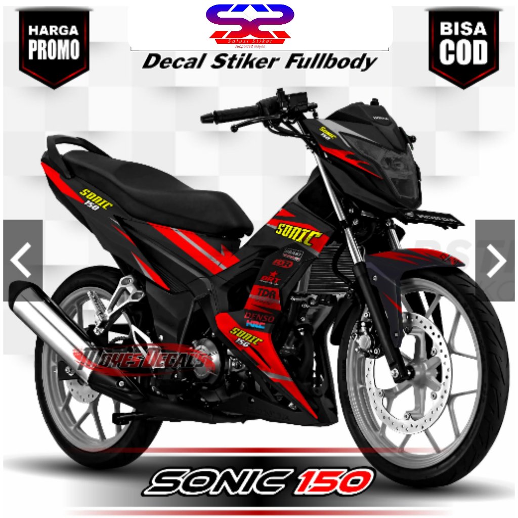 Jual Stiker Motor Sonic 150 Variasi Fullbody Decal Honda Sonic 150R ...
