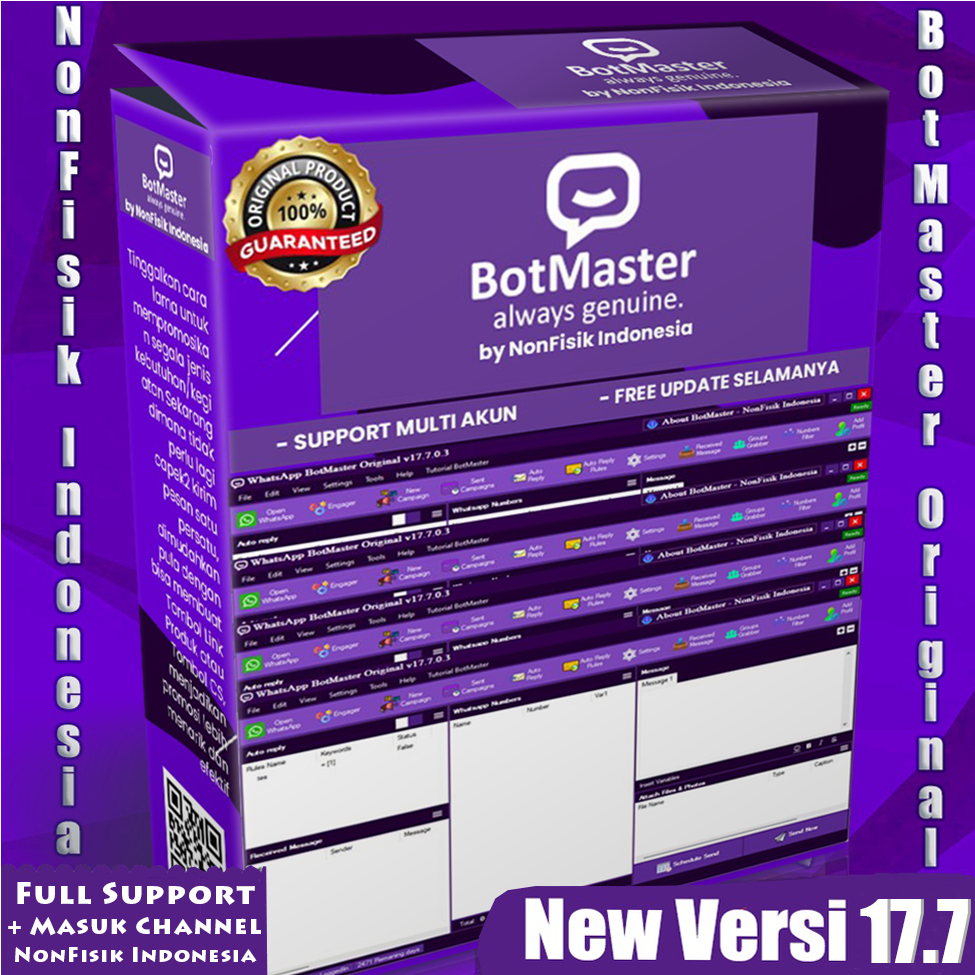Jual [UPDATED] BOTMASTER Original Versi Terbaru Full Color - WABlast ...