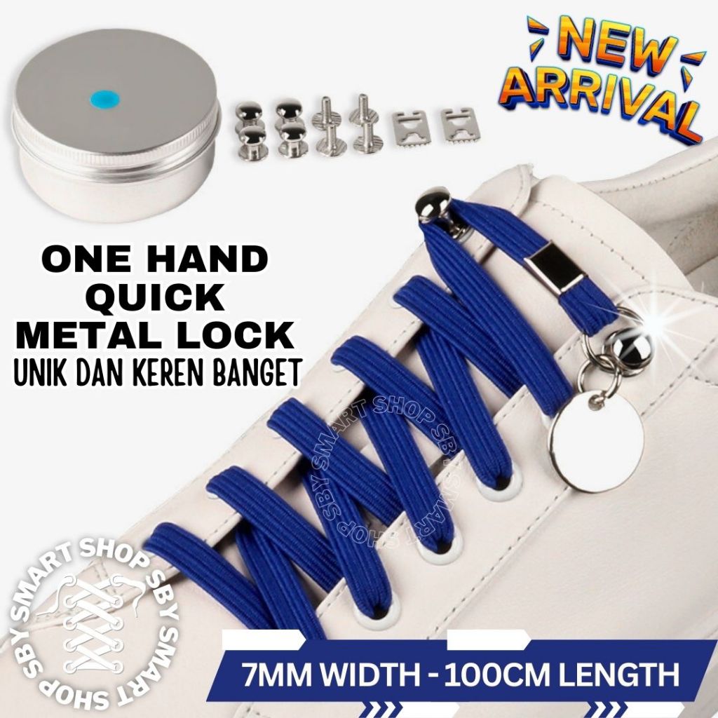 Jual (AH) ONE HAND QUICK Metal Lock Pakai Tali Sepatu Dengan 1 Tangan ...