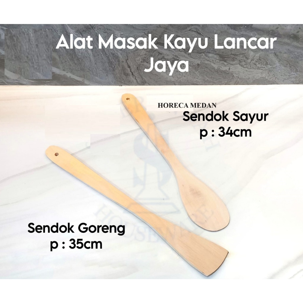 Jual Sendok kayu / Spatula kayu / Sodet goreng Kayu 33cm | Shopee Indonesia