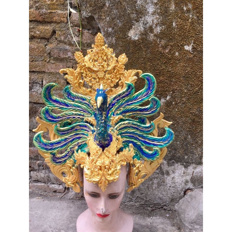 Jual mahkota karnaval tema burung merak | Shopee Indonesia