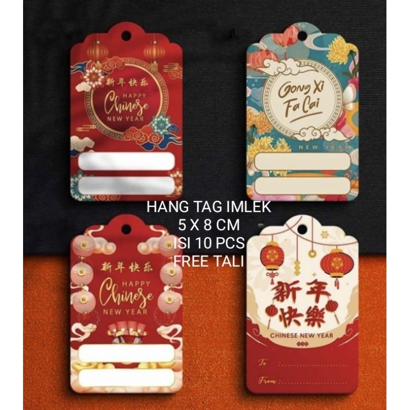 Jual Hang Tag Imlek From to Kartu Ucapan CNY Chinese New Year - Isi 10 | Shopee Indonesia