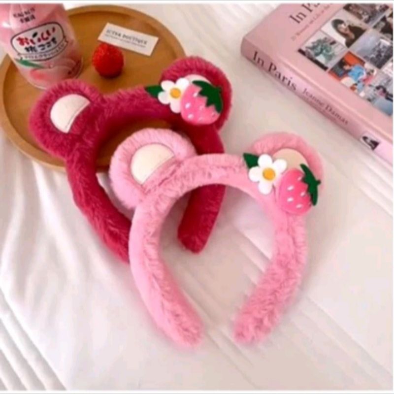 Jual BANDO KARAKTER LOTSO TELINGA BERUANG STRAWBERRY LUCU | Shopee ...