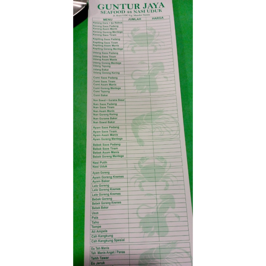 Jual Catatan Menu Pesanan | Shopee Indonesia