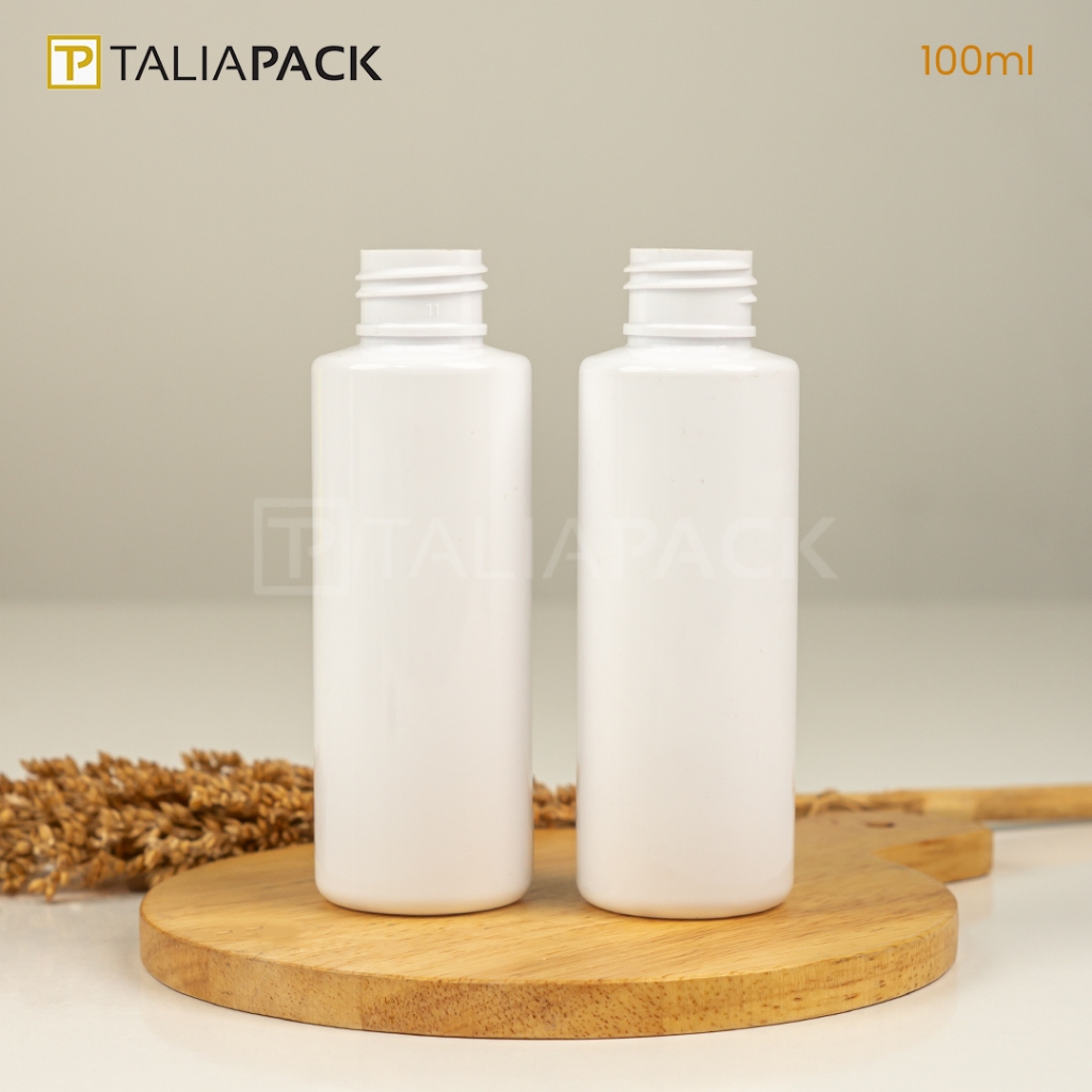 Jual BOTOL PET 100ML - PUTIH SUSU BAHU RATA NECK 24MM (100PCS) HARGA GROSIR | Shopee Indonesia