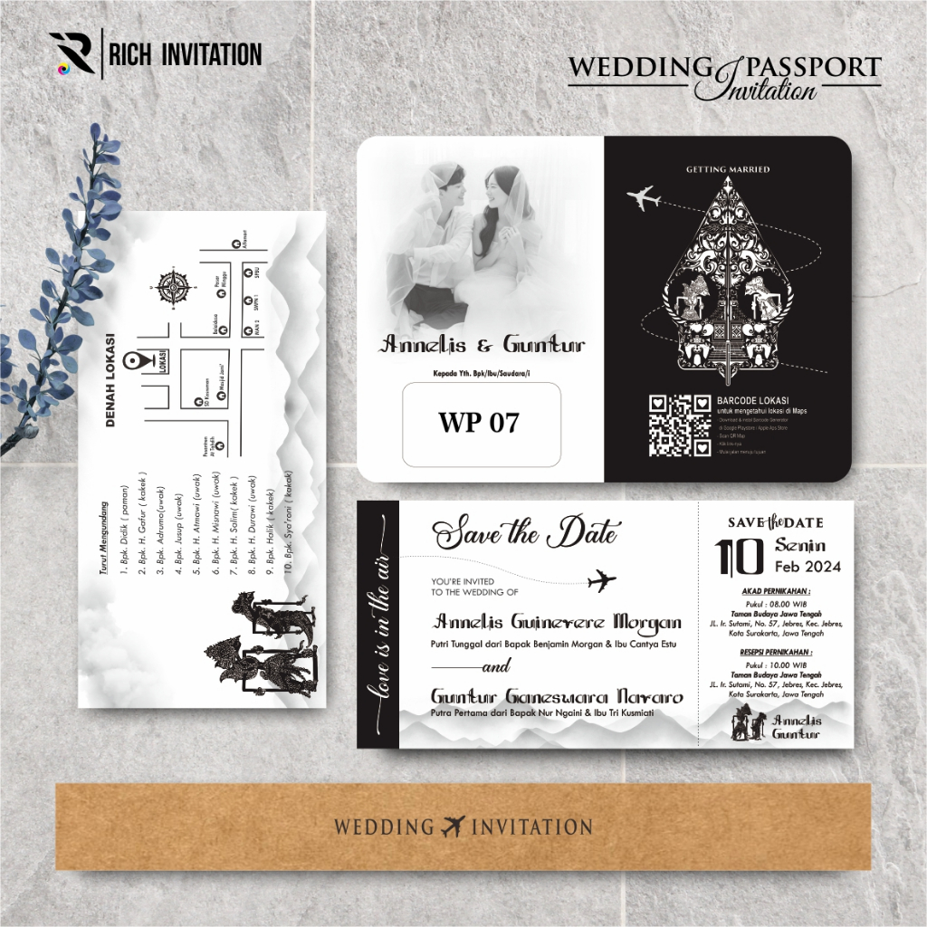 Jual UNDANGAN PERNIKAHAN AESTHETIC - UNDANGAN NIKAH WEDDING PASSPORT ...