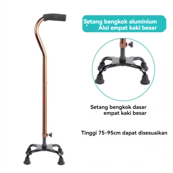 Jual Furnibest Alat Bantu Jalan Tongkat Kaki 4 Tongkat Jalan Tongkat ...
