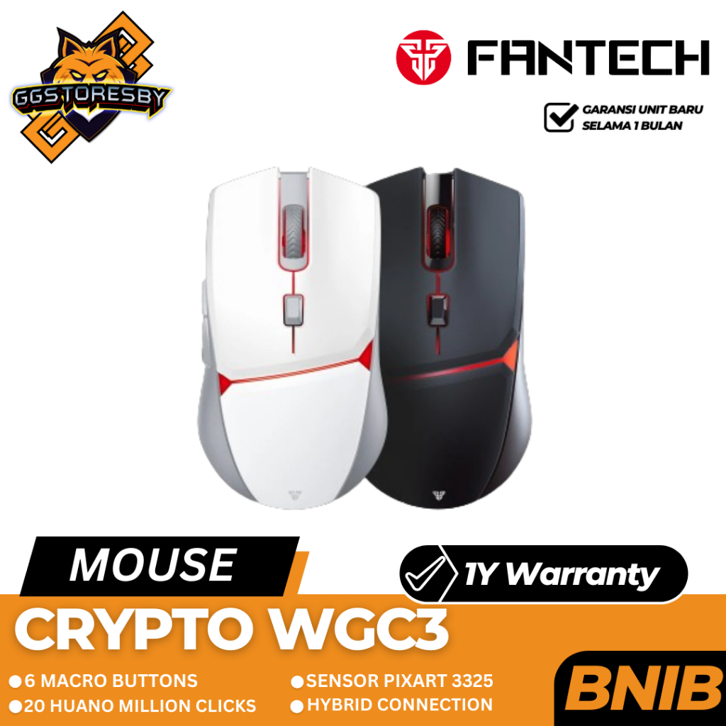 Jual FANTECH CRYPTO WGC3 RECHARGEABLE WIRELESS Gaming Mouse | Shopee Indonesia