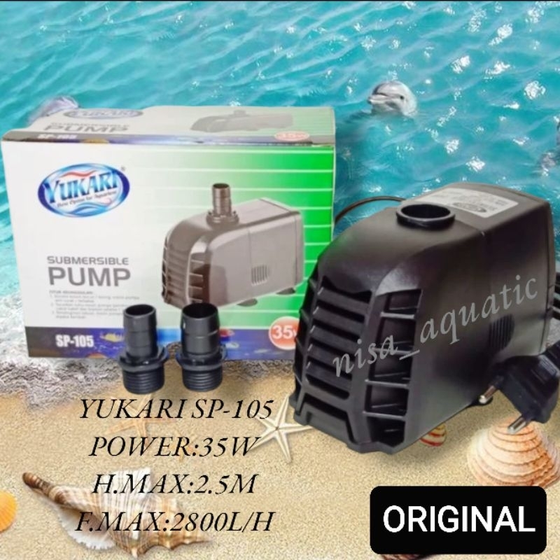 Jual Mesin Pompa Celup YUKARI SP-105 Pompa Celup Aquarium Kolam Hidroponik Water Pump Power Head ...