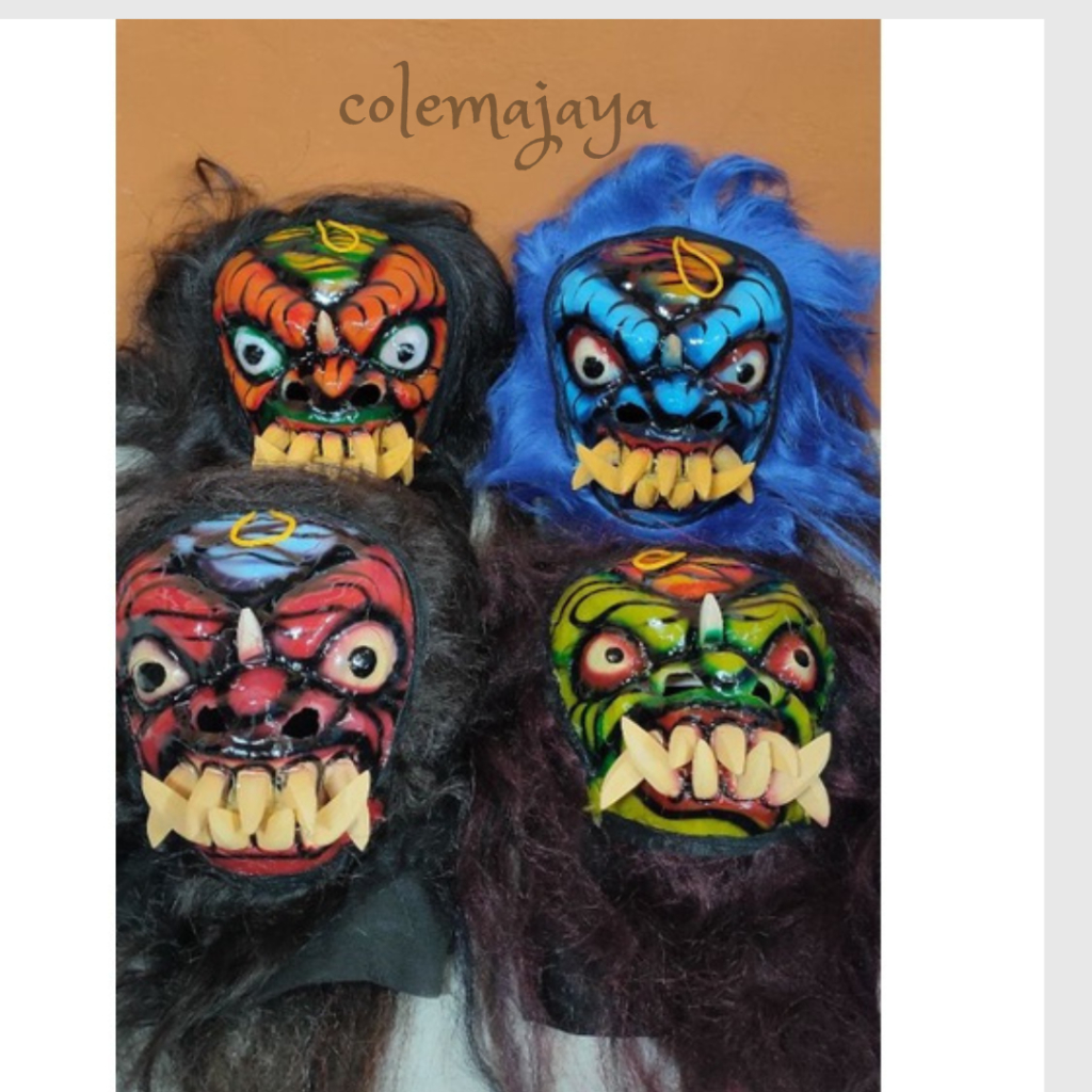 Jual TOPENG GEDRUK MIKA||TOPENG GEDRUK MIKA / TOPENG BUTO GEDRUK MIKA ...