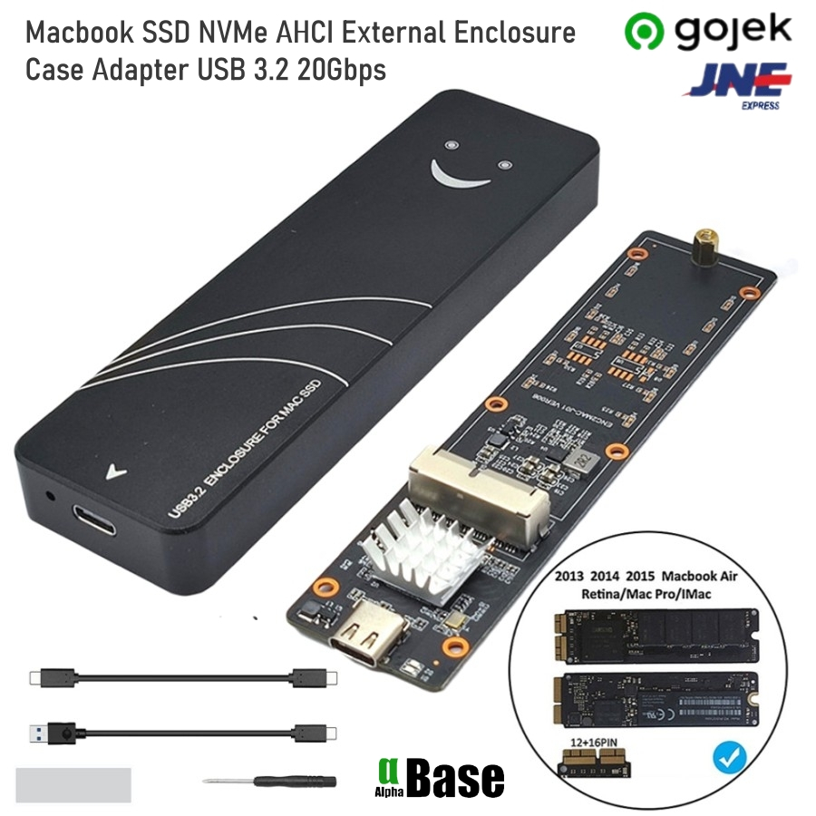 Jual Macbook SSD NVMe AHCI External Enclosure Case Adapter USB 3.2 ...