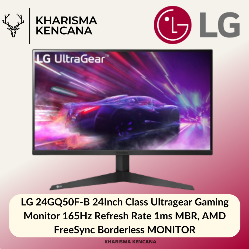 Jual LG 24GQ50F-B 24Inch Class Ultragear Gaming Monitor 165Hz Refresh Rate 1ms MBR, AMD FreeSync ...