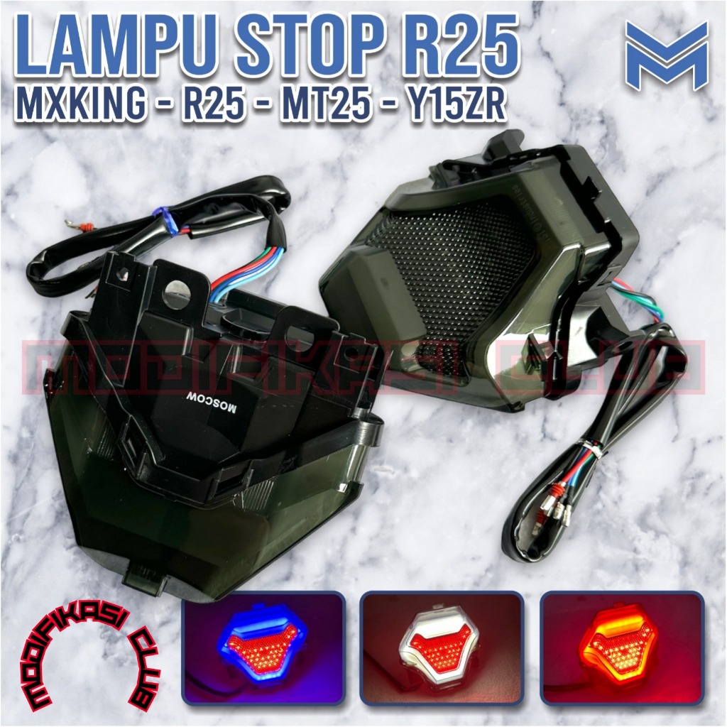 Jual LAMPU STOP BELAKANG R25 MT 25 NEW MT25 MX KING YAMAHA Y15ZR ...