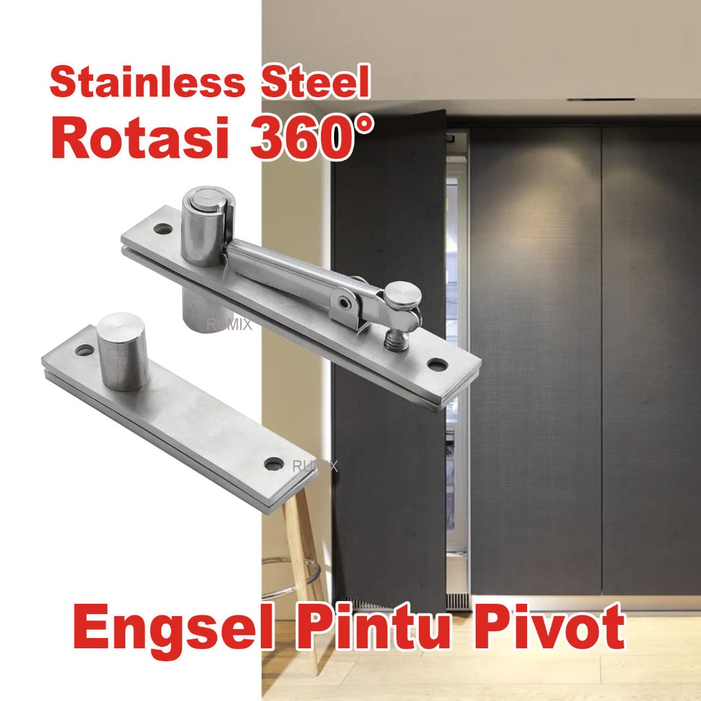 Jual Engsel Pivot Atas Bawah Set Engsel Pintu Ayun Stainless Steel ...