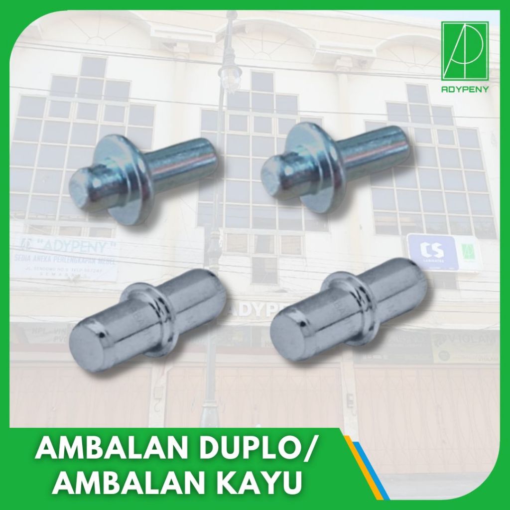 Jual Pin Ambalan Duplo Penyambung Sambungan Penyangga Besi Kayu Lemari ...