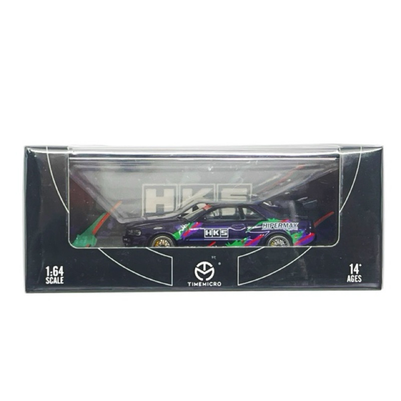 Jual Time Micro 64 Nissan Skyline GTR R34 HKS Purple Open Hood | Shopee ...