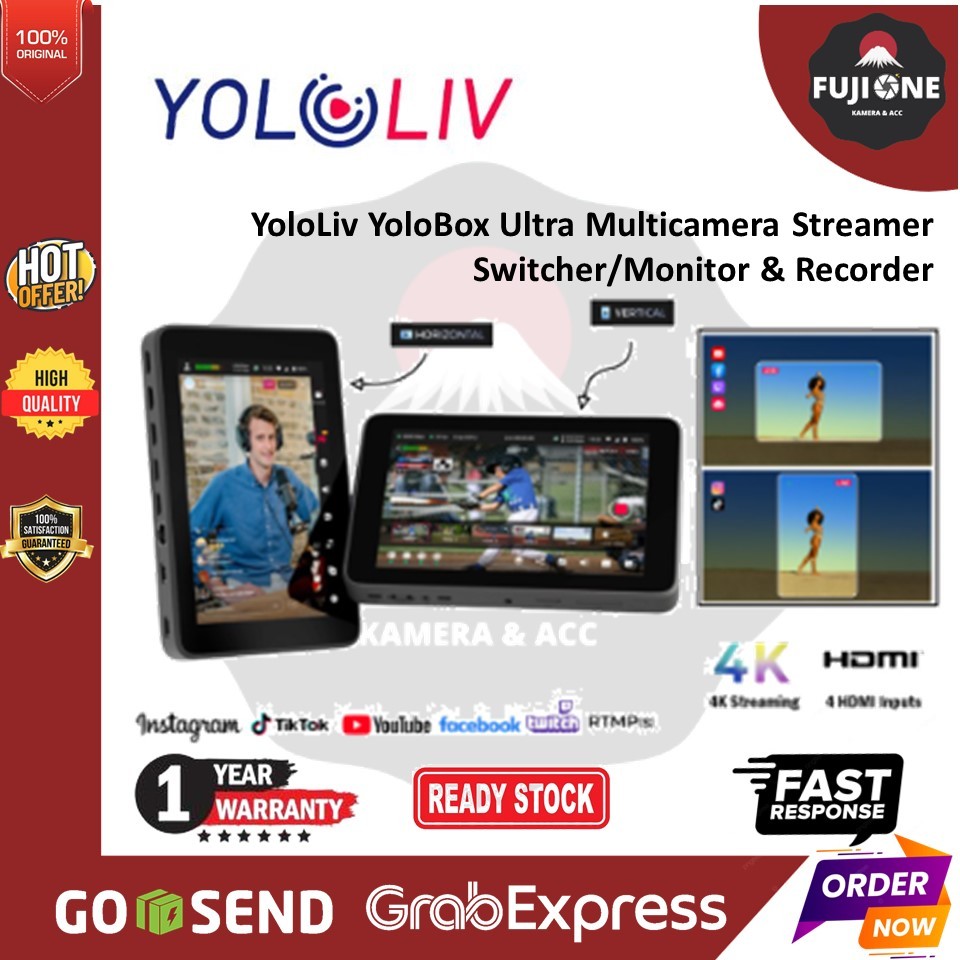 Jual YoloLiv YoloBox Ultra Multicamera Streamer Switcher/Monitor & Recorder | Shopee Indonesia