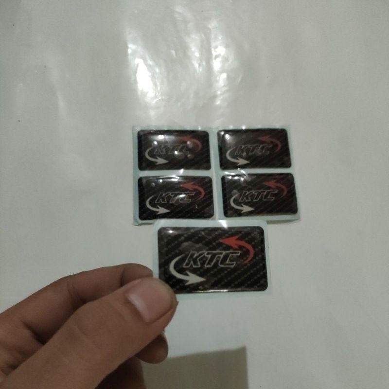 Jual Stiker Timbul KTC Ukuran 4 x 2.5 ( 1 Pcs ) | Shopee Indonesia