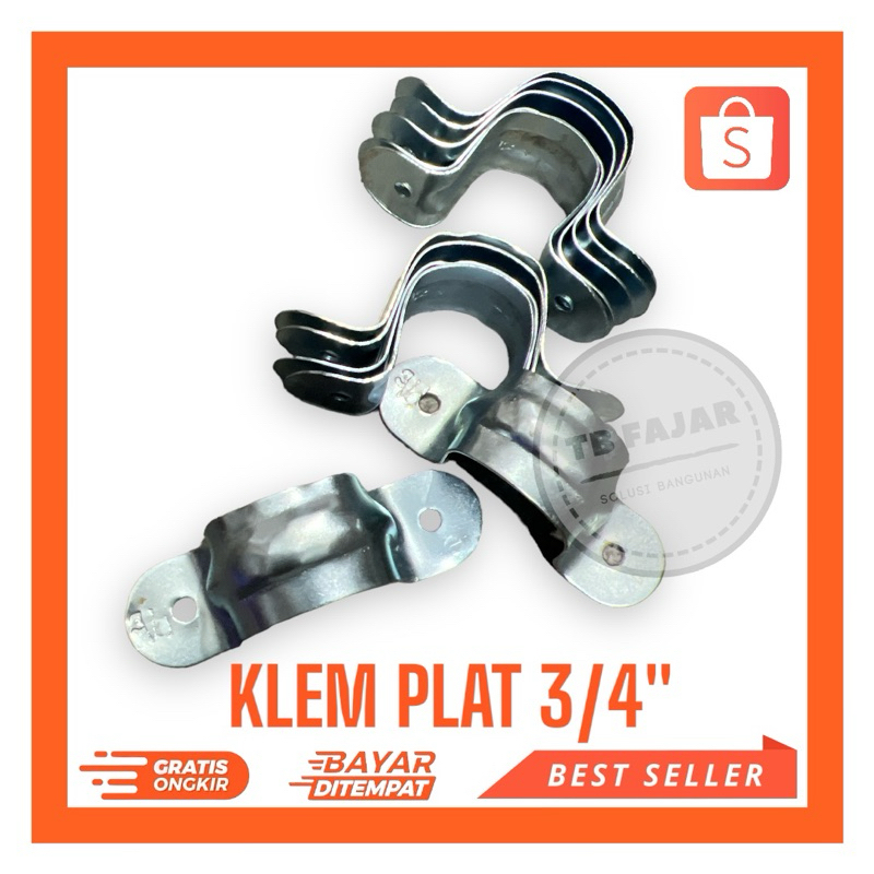 Jual Klem Plat Besi Ukuran 3/4" Per Biji | Shopee Indonesia