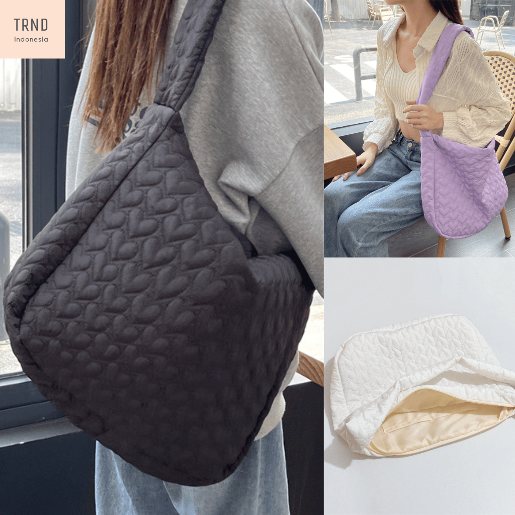 Jual Tas Puffy Bag Koi Tote Bag Puffy Selempang Wanita Tas Kuliah ...