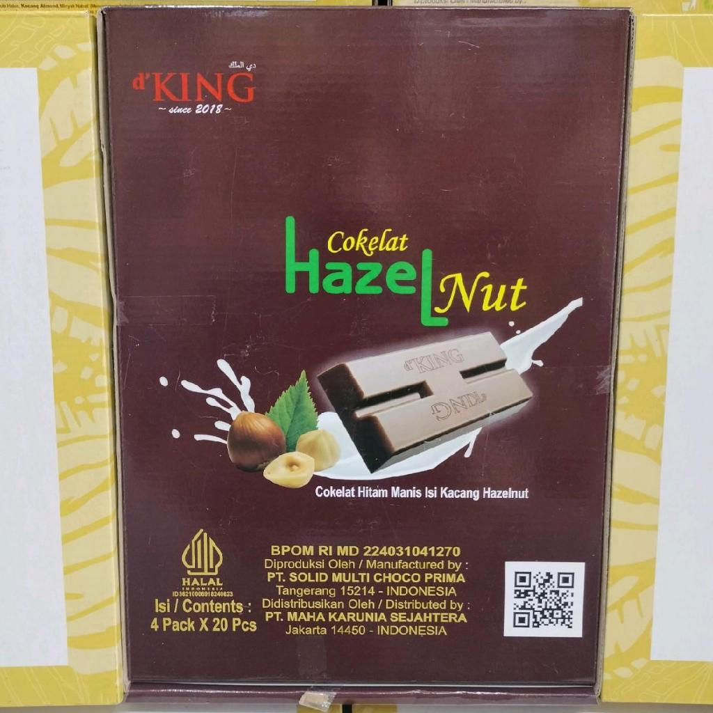 Jual Cokelat Kacang Hazelnut d'King 1 dus isi 4 Pack | Shopee Indonesia