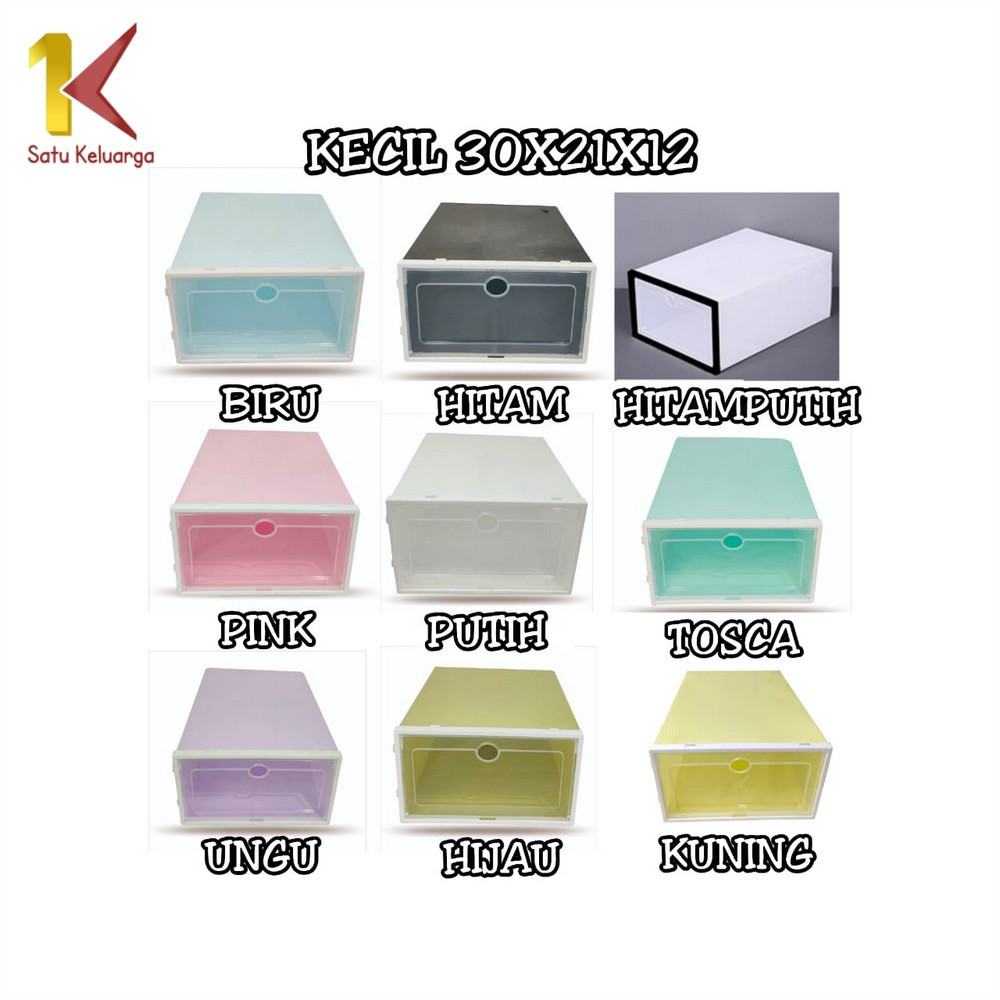 Jual Satu Keluarga Kotak Sepatu C158 Kotak Sepatu Lipat Transparan ...