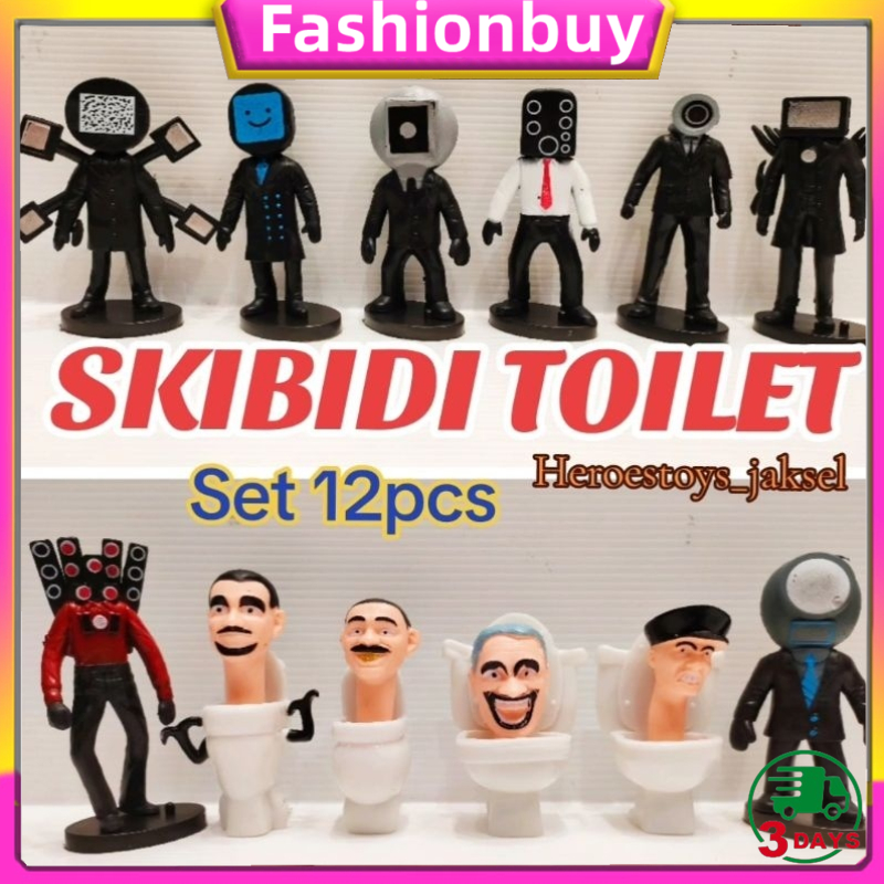 Jual 【COD】Skibidi Toilet Figure Set / Mainan Skibidi Toilet Kualitas ...