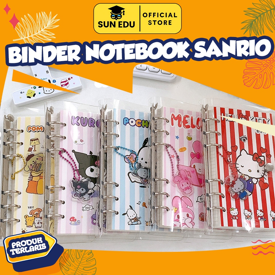Jual Binder A6 ring sanrio cute/ Notebook buku catatan lucu journaling | Shopee Indonesia