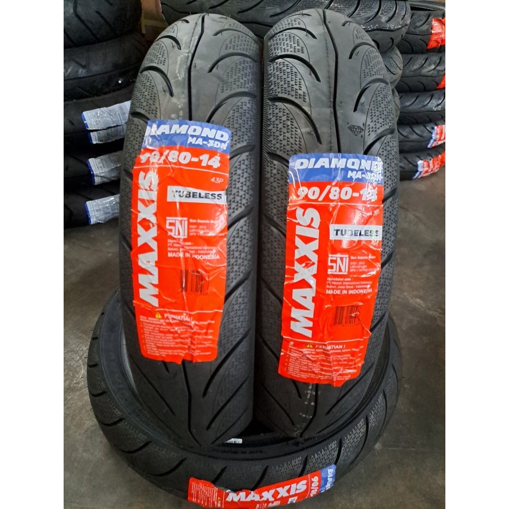 Jual Ban MAXXIS Diamond MA-3DN TL TUBELESS 90/80 - Ring 14 | Shopee ...